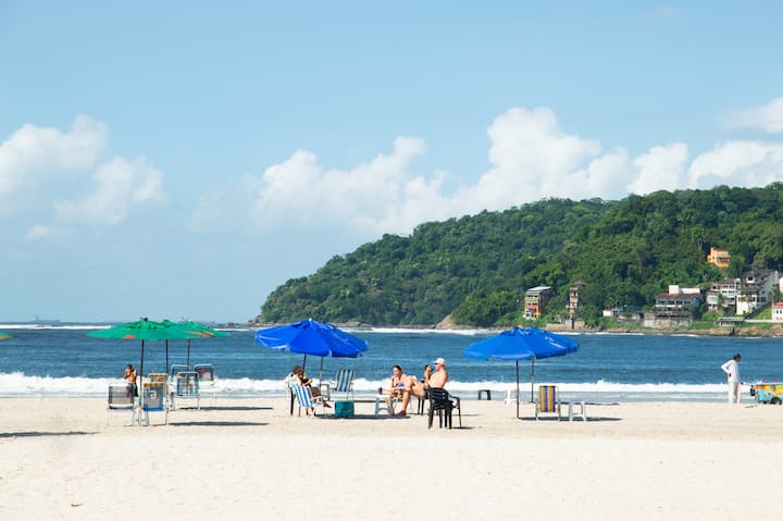 Beachfront Apartment - Gonzaguinha Beach - Santos, Brasil