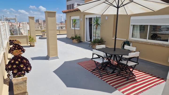 ÁTico Con Espléndida Terraza - Cádiz
