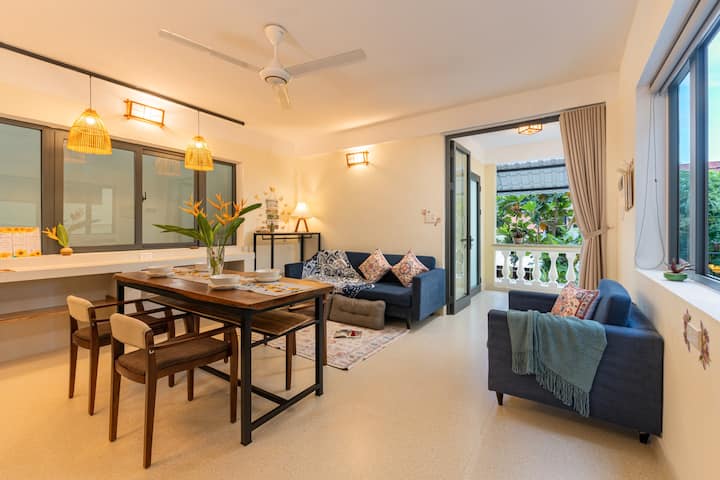 {H.a - Sunflower} - Quiet Apt W Kitchen/washer - Hội An