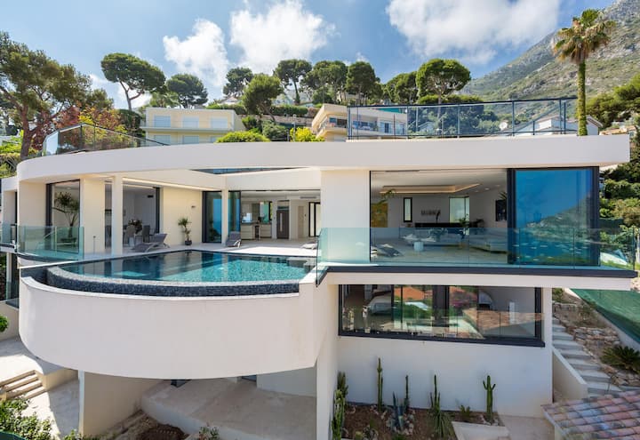 Stupenda Villa In Costa Azzurra Con Vista Sul Mare - Èze