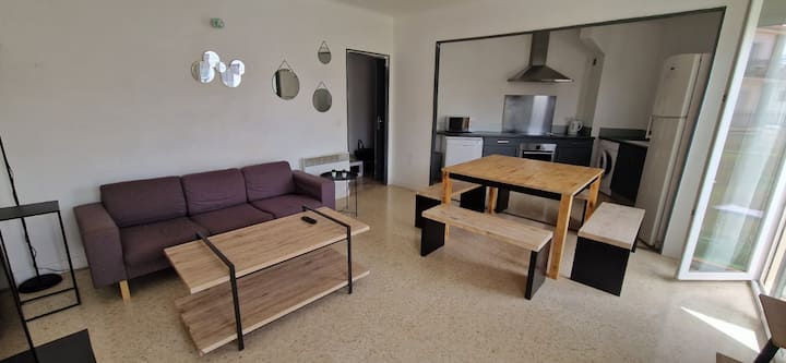 Appart 6 Couchages Proche Plage - Rivesaltes