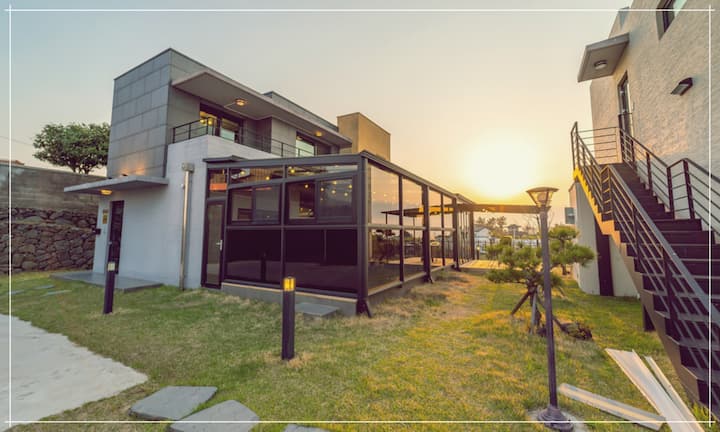 H[공감공간.h] 1.<new Open>풀빌라/ 방3,화장실2 / 수영장 / 바베큐 - Jeju-si