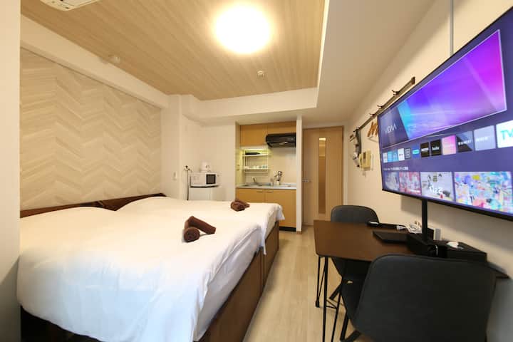 Central Tokyo Stay | Fully Furnished 1k | Wfh - Ginza