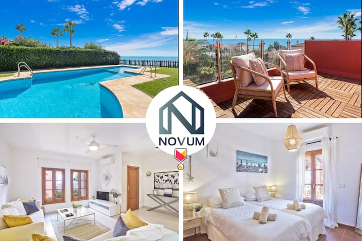 Beachfront Escape 3 Bed House - Stunning Sea Views - Marbella