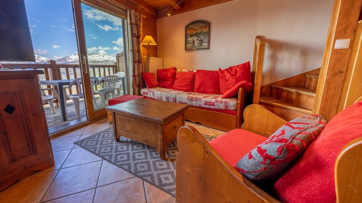 Appt. 8 Pers Sur Pistes, Résidence Piscine Gym Spa - Peisey-Nancroix