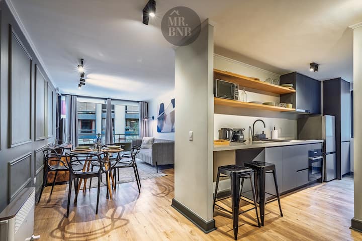 Moderno 5pax Con Terraza | Costanera Center - Las Condes
