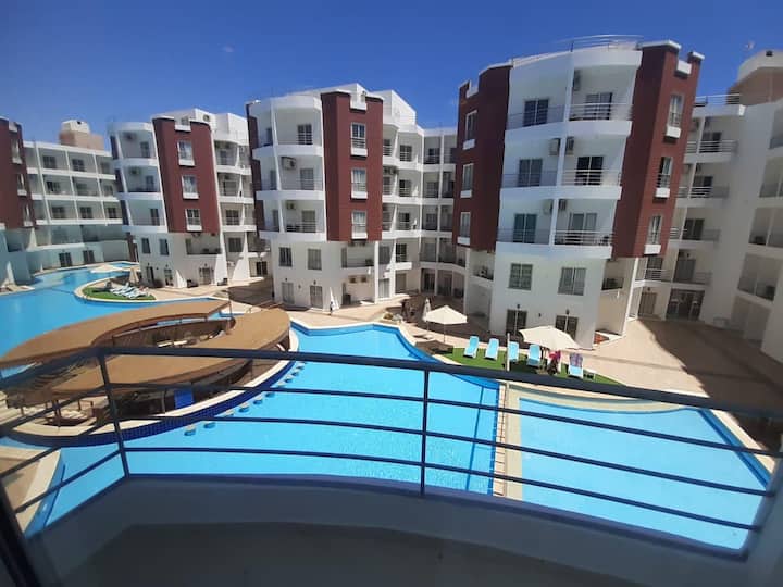 Aqua Palms Pool View Apartment Near El Gouna - Hurghada