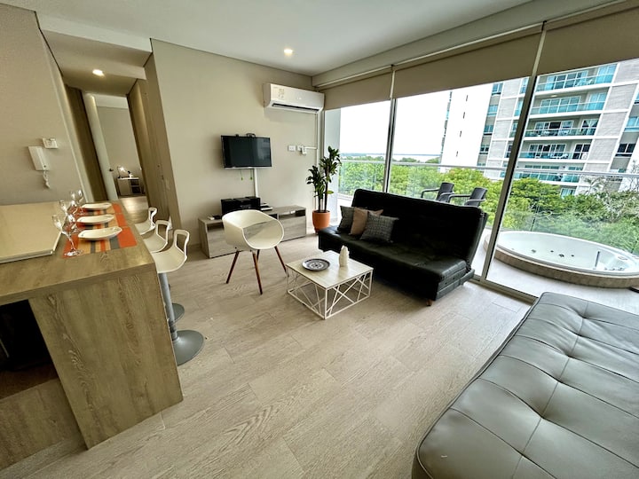 Fantástico Apartamento Cerca Al Hotel Las Américas -