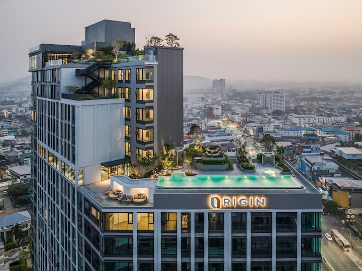 Peaceful Studio Near Sea | Hampton Sriracha Stay - Si Racha