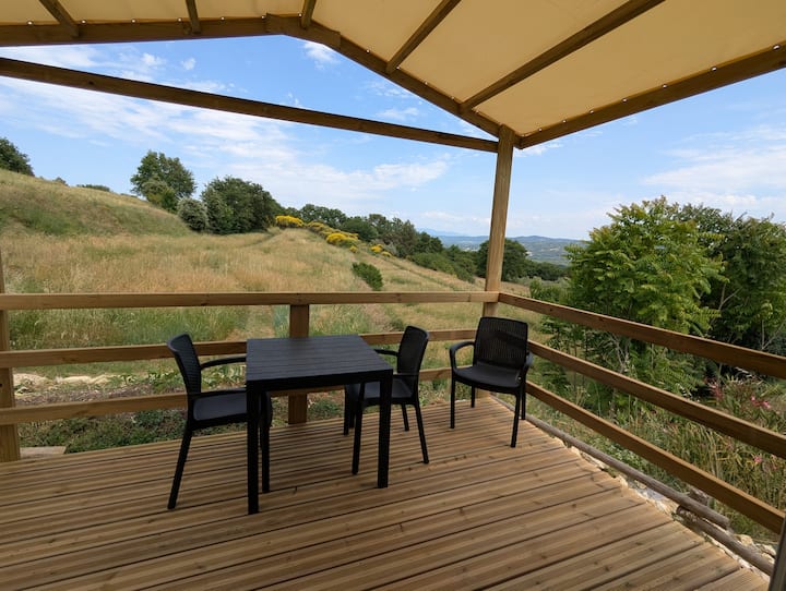 Bungalow Climatisé Avec Piscine - Ardèche