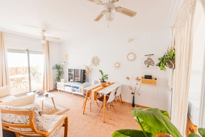 Piso Bohemio A 180m De La Playa - Mojácar