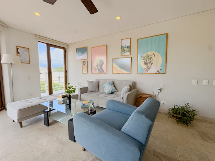 ¡Hermosa Vista Al Centro! 2 Habs. 2 Piscinas - Santa Marta