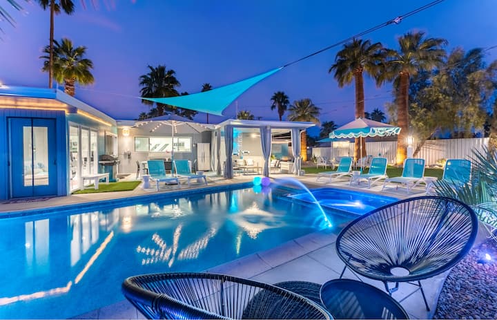 New! Stylish Ps Home /Heated Pool, Spa & Mini Golf - Palm Springs, CA