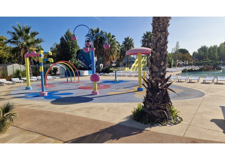 Mobil-home (Clim, Tv, Ll) Camping La Carabasse 4* - Bessan