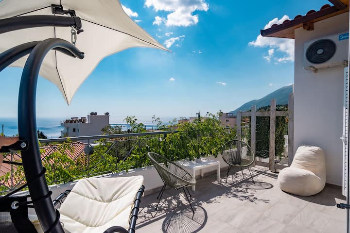 Deluxe Room X3 W/ Stunning View @Sunsetterrace B&b - Dhërmi