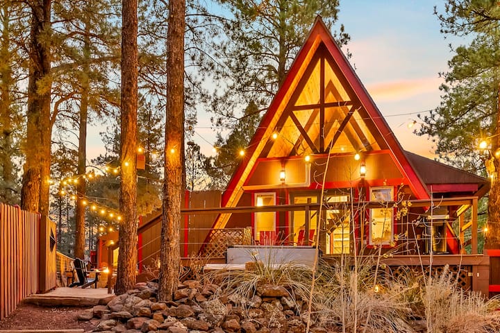 Amazing A-frame, 
Prvt Trailhead,
Hottub, Firepit! - Arizona