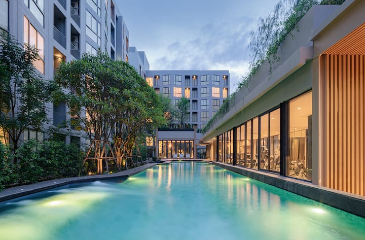 都市绿洲度假式公寓 | 靠近Bts/50米抵达24小时便利店7-11 - Phra Pradaeng