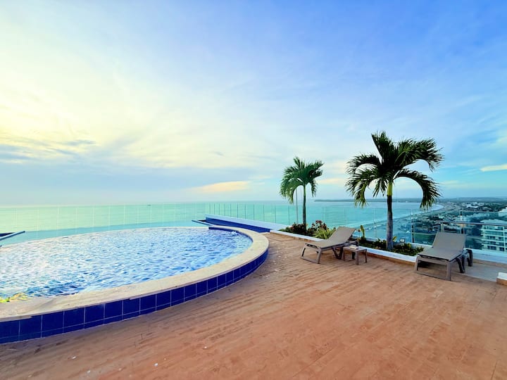 Apartamento, Edf. Porto Vento Con Vista Al Mar 709 - Cartagena