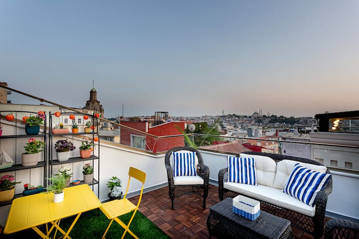 Stylish Apt W/shared Terrace –1mn Galata Tower (4) - Turkije