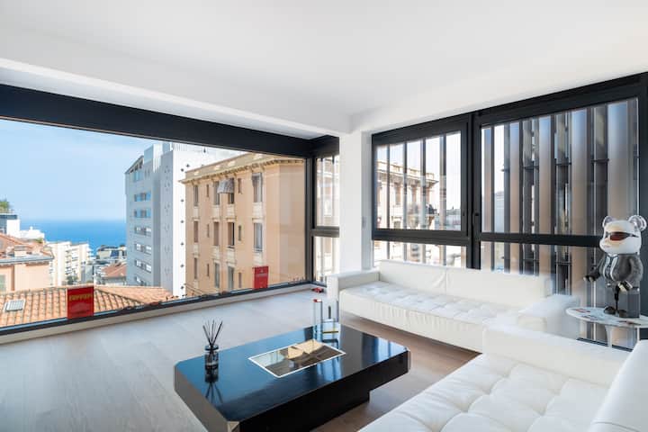 Appartement De Luxe 3br Vue Sur La Mer - Montecarlo