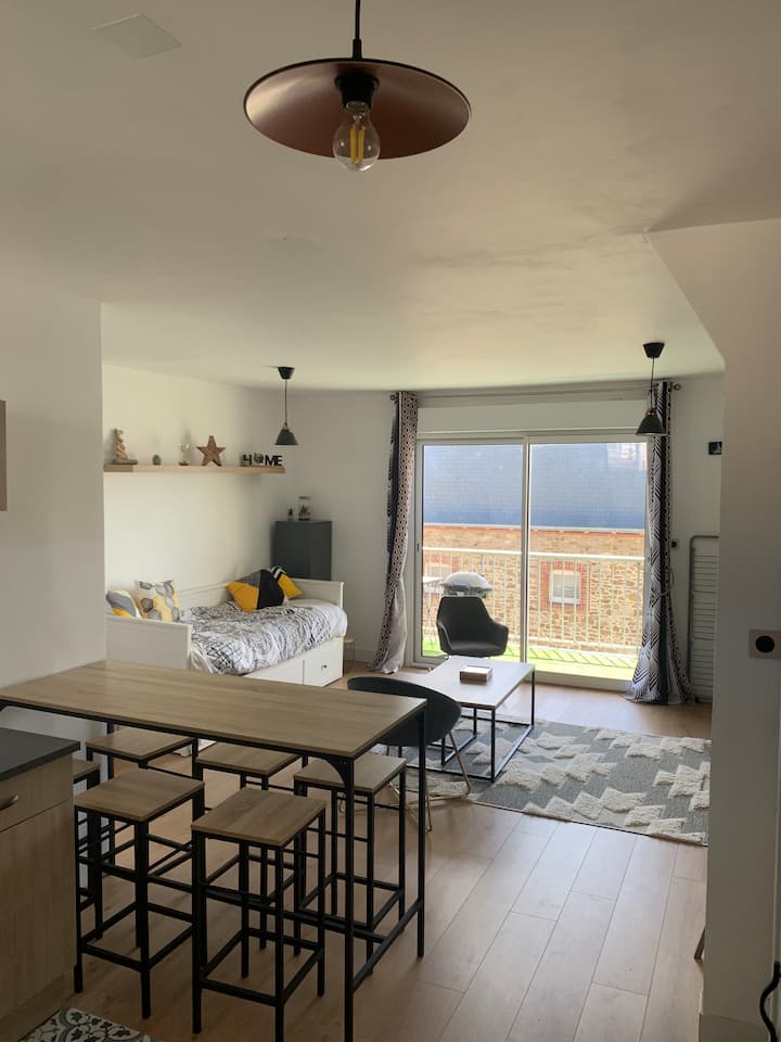 Studio Vue Mer Centre-ville - Saint-Pair-sur-Mer