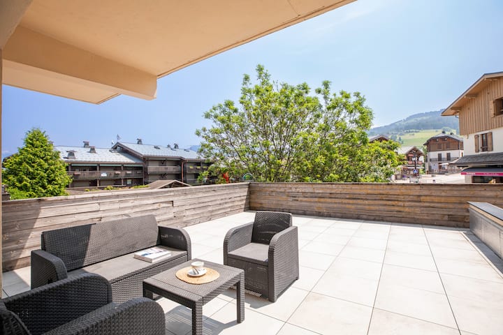 Vue Mont-blanc & Terrasse - Sallanches