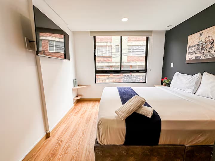 |Hf| Encantador Y Amplio Loft En Chapinero - Bogotá