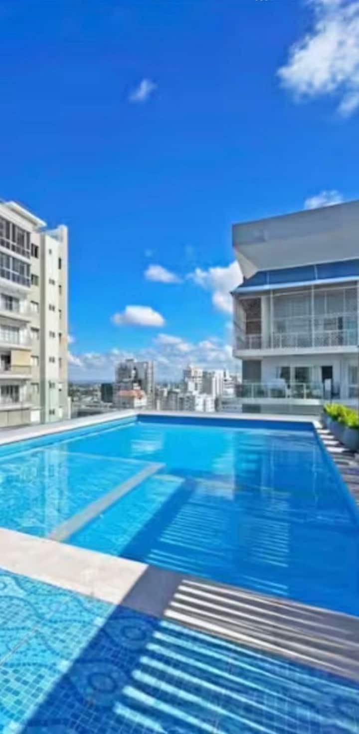 Bohemian Guitar -Modern & Safe Apt Piantini-center - Santo Domingo