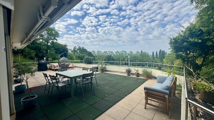Oasis De Verdure En Ville - Terrasse 100m2 - Crissier