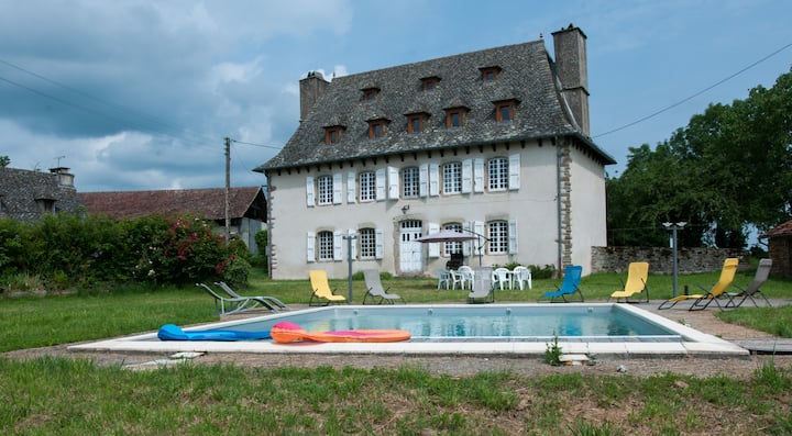 Maison De Maître Rénovée, Piscine, Roannes St Mary - Aurillac
