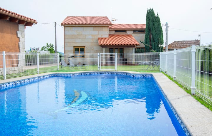 Welcome Villa O Sidrón Con Piscina Y Barbacoa. - Pontevedra