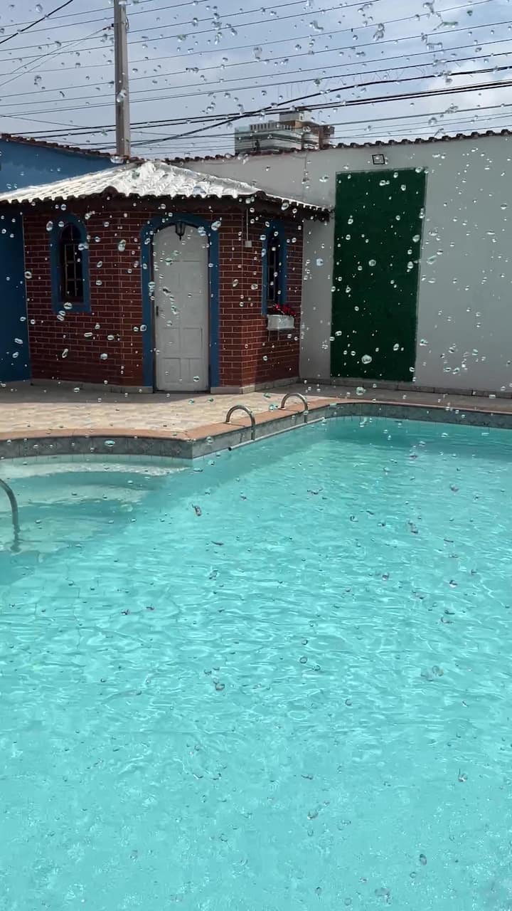 Praia & Piscina No Equilíbrio - Praia Grande