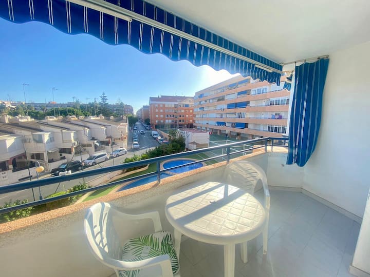 Flat 5 Minutos From Beach W Pool View - Torrevieja