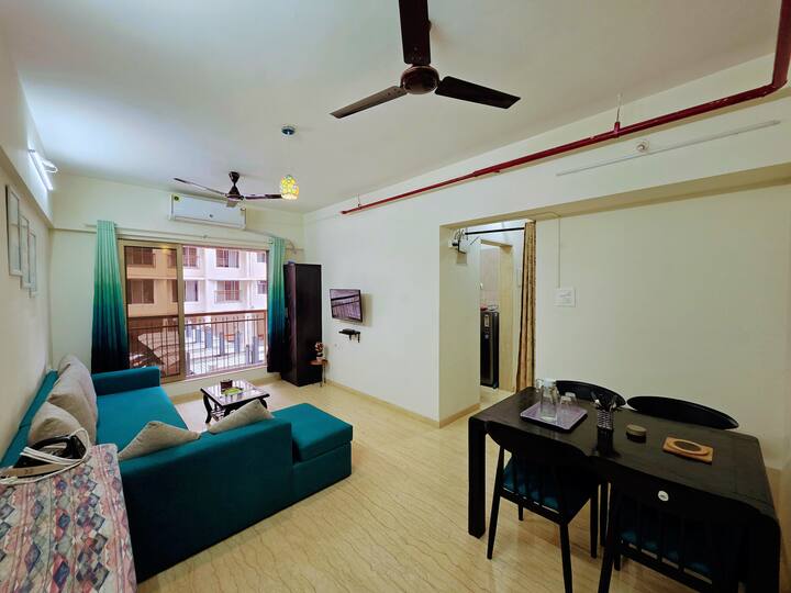 Bliss 131: Spacious 1-bedroom Apt + 2 Bathrooms - Mumbai