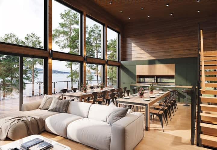 Ylellinen Järvenrantahuvila 2:lla Porealtaalla - Jyväskylä