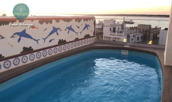 Casa Alaiya · Piscina & Mar - Chipiona