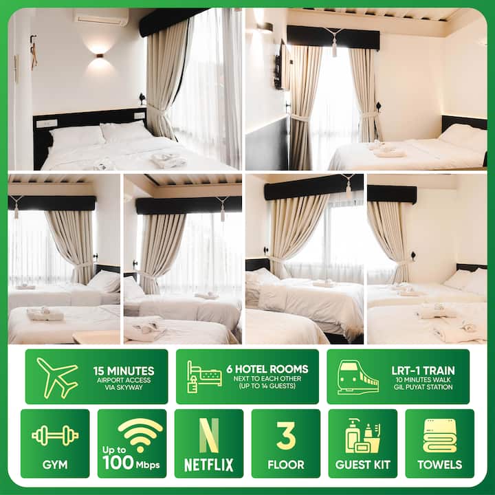 6 Hotel Rooms • Group Booking - 마카티