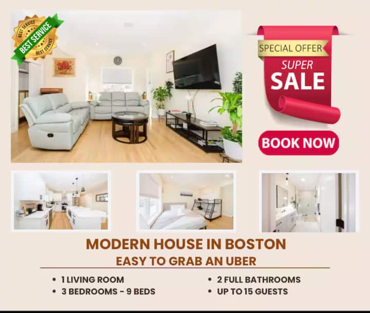 60-2 |3br Boston Apt Near Museum - Dorchester, MA
