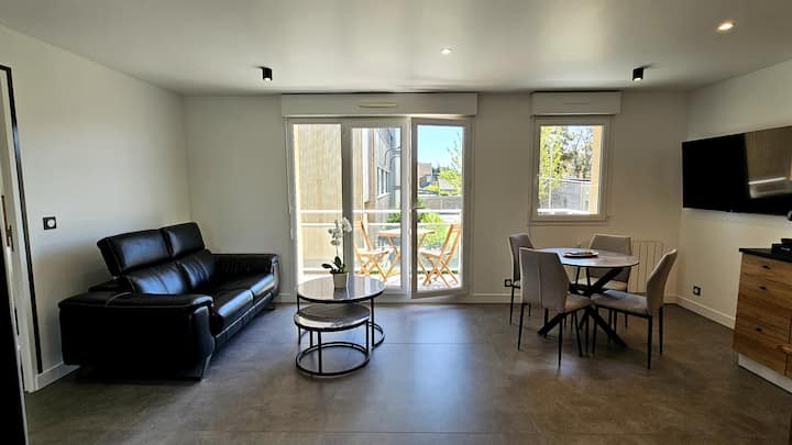 T2 Design.2min De La Plage à Pied.classé 3 éToiles - Plage Luc-sur-Mer