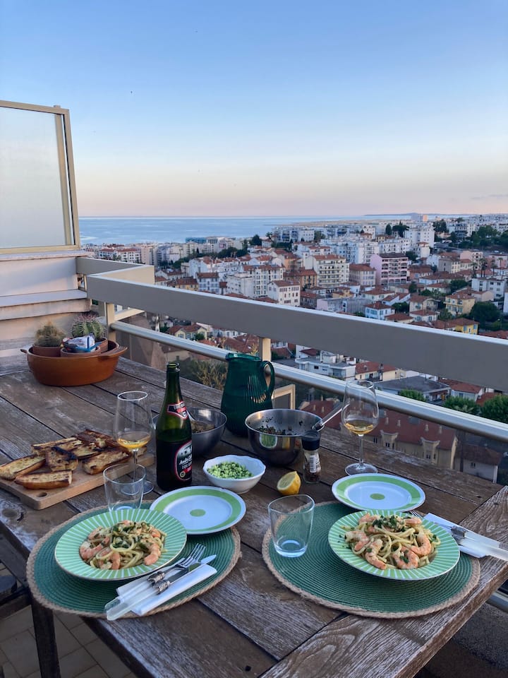 Roof Top T3 Terrasse Vue Mer - Nizza