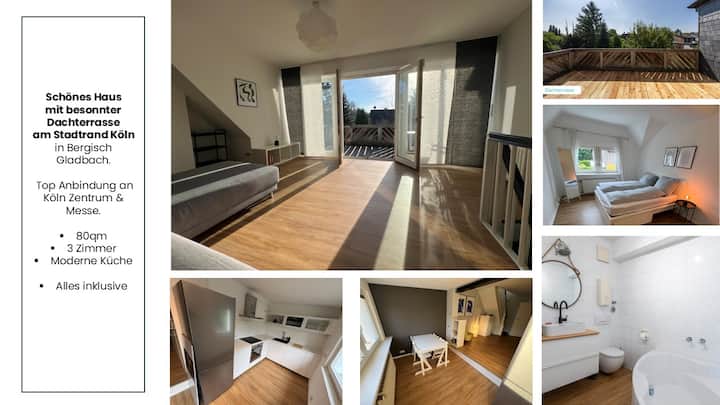 Wohnung+balkon: Nähe Köln Messe - Bergisch Gladbach