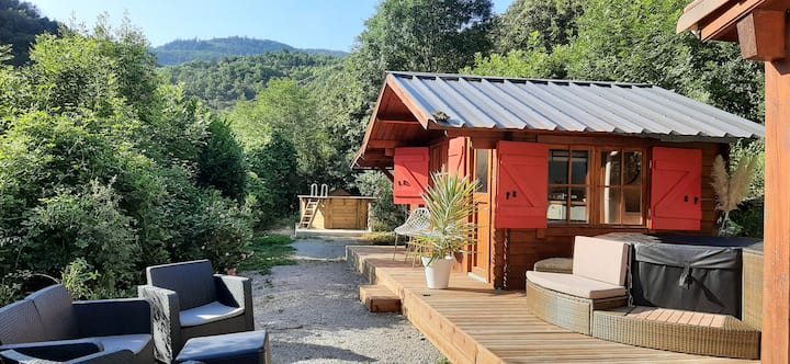 Jacuzzi Et Piscine, Maison Et Chalet Pleine Nature - Francia