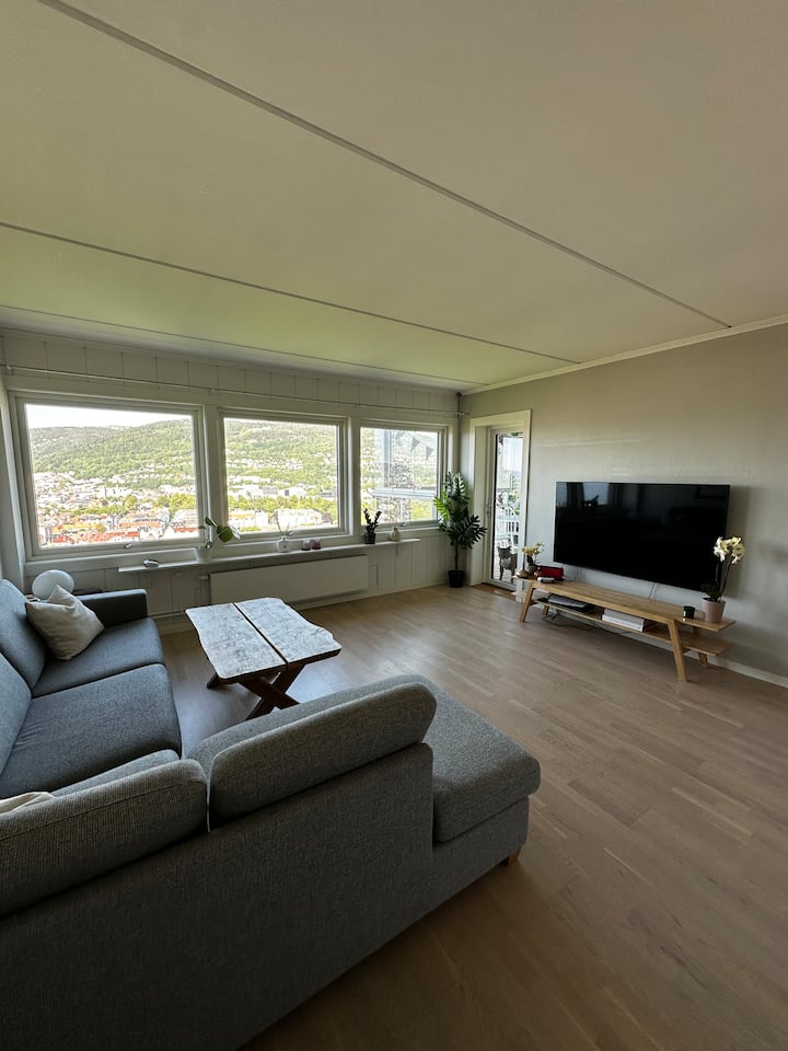 Fin Leilighet M/utsikt Over Byen - Bergen