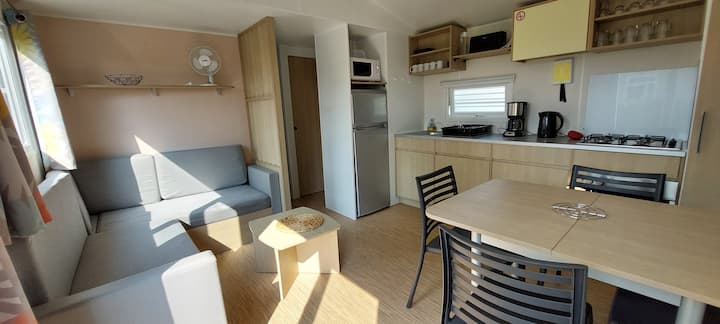 Mobil Home 35m2, 6 Pers, 3ch, Terrasse Couverte - Névez