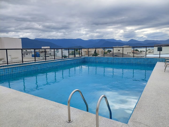 Flat C/ Piscina 400m Praia Tenório I Praia Grande - Ubatuba