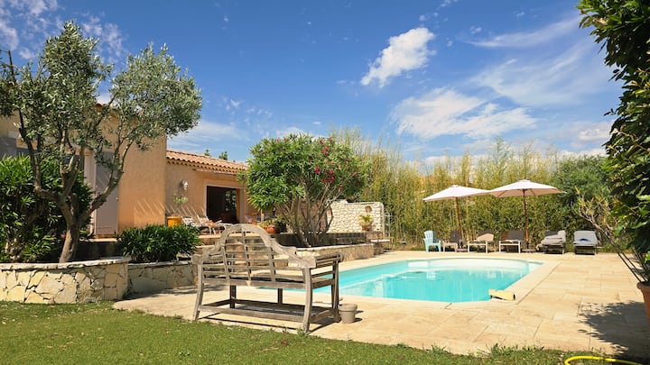 Roussette - 150m2 Clim, Piscine, Jardin, Au Calme - Saint-Cannat