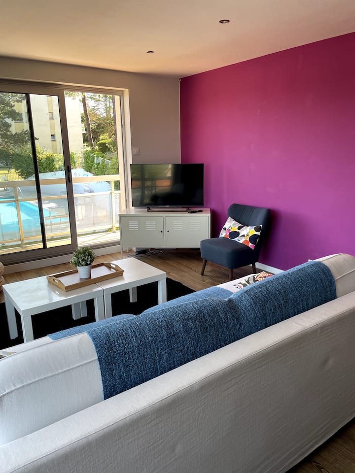 Appartement Avec Piscine Chauffée, Parking Privé - Stella Plage