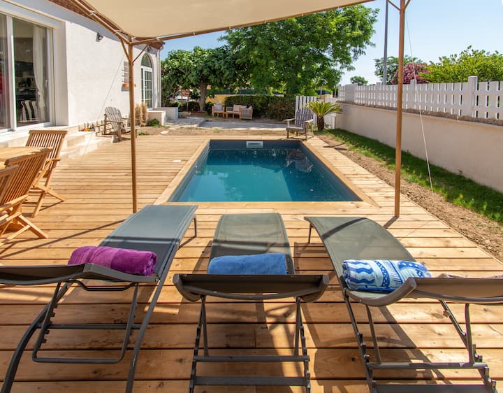Sublime, Villa, Piscine, Terrain De Pétanque - Frontignan