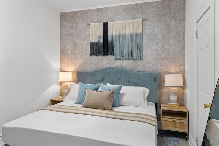 Modern| King Bed+sofa Bed |Free Parking |15min Nyc - North Bergen, NJ