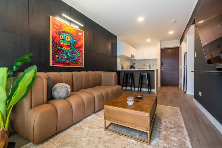 Geko| Skulla_1br, Modern Stay Near The Malecon - Perú